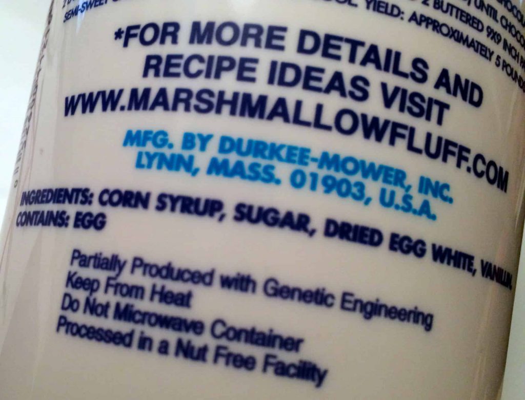 Marshmallow Fluff – Made in Massachusetts for almost 100 Years. [Sweet ...